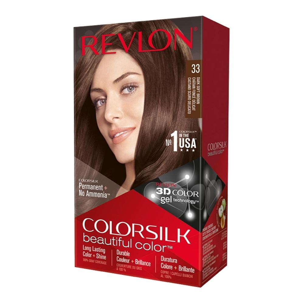 Tinte para cabello Revlon Beautiful Color 33 castaño oscuro dorado ...
