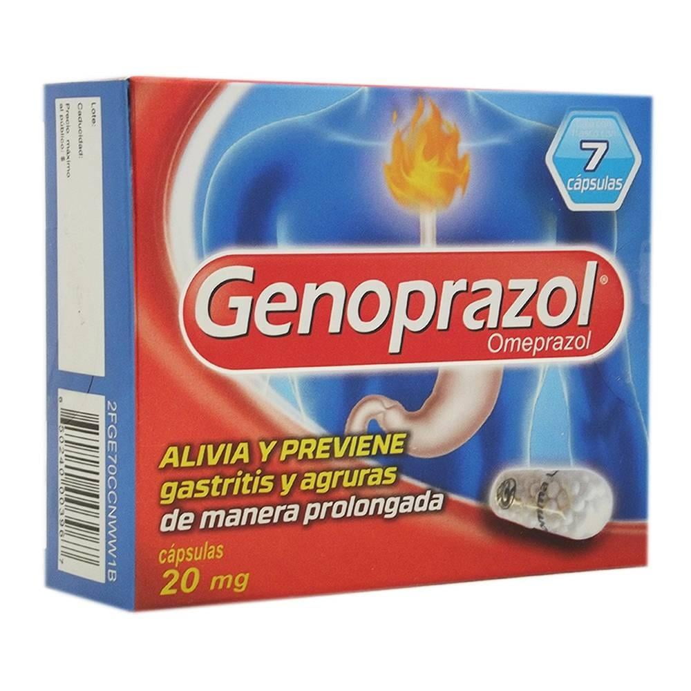 GENOPRAZOL 7 Genoprazol 20 mg 7 cápsulas | Walmart