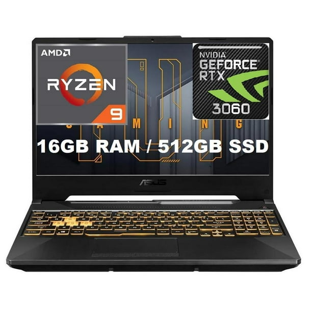 Laptop Gamer Asus TUF Ryzen 9 GeForce RTX 3060 16GB 512GB SSD RTX3060 ...
