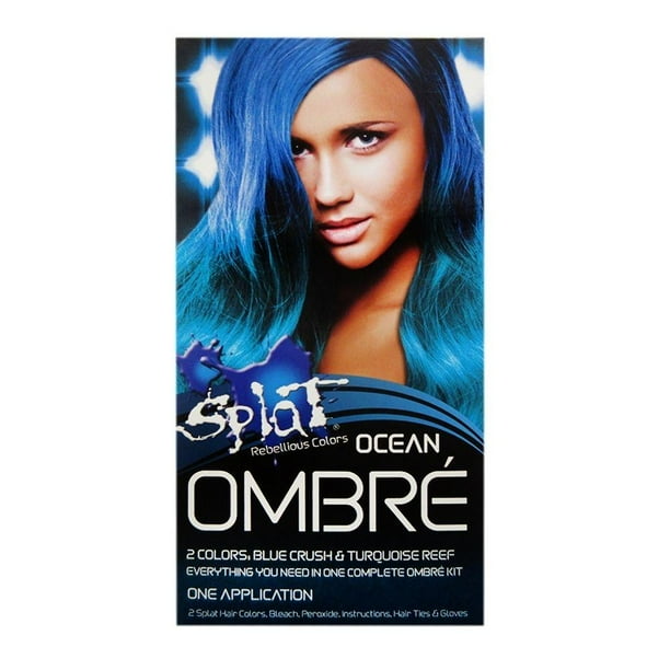 Tinte para cabello Splat ocean ombré azul turquesa | Walmart