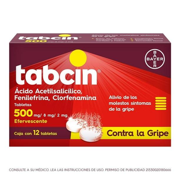 Antigripal Tabcin 500 mg 12 tabletas efervescentes | Walmart