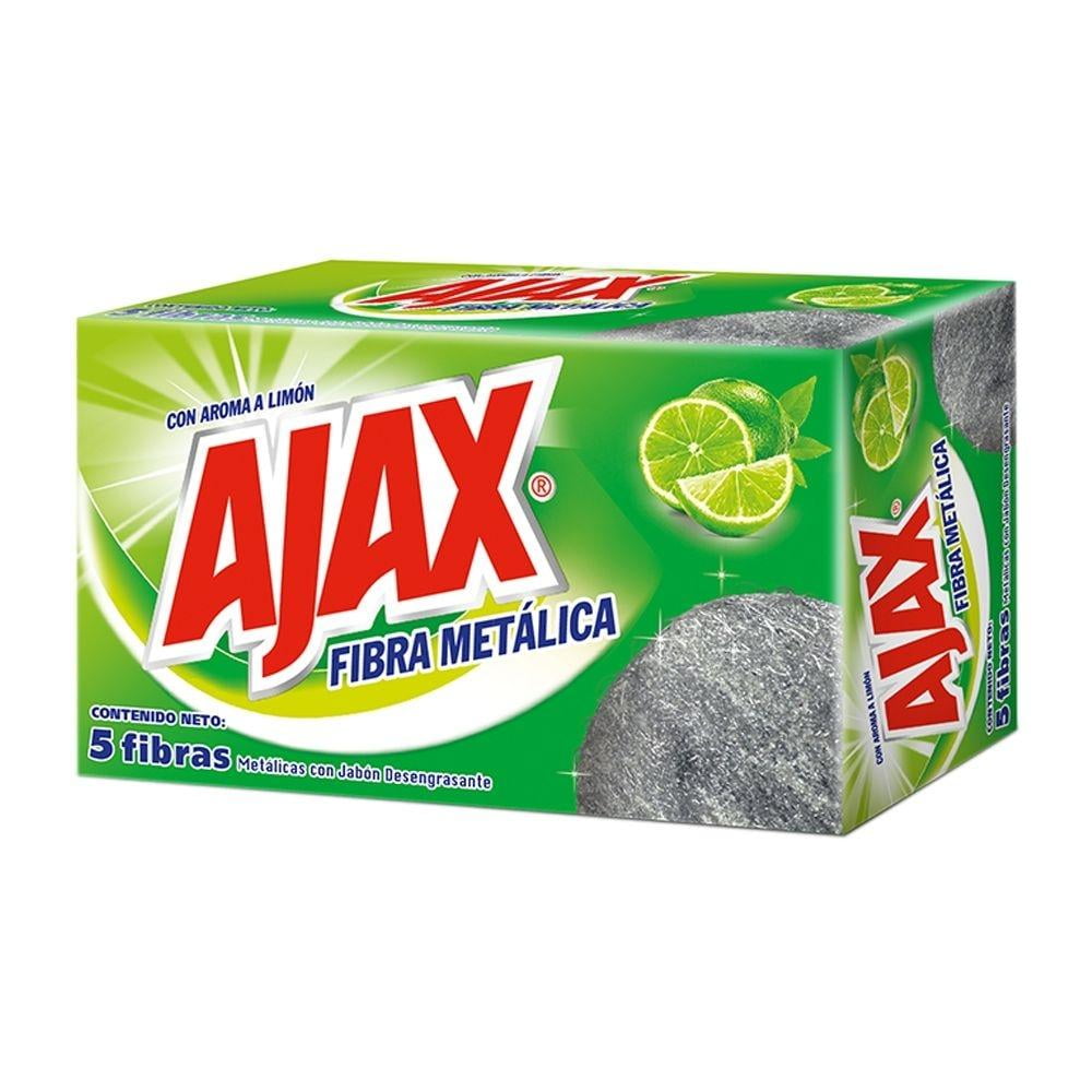 Fibra metálica Ajax con aroma a limón 1 paquete con 5 pzas | Walmart en ...
