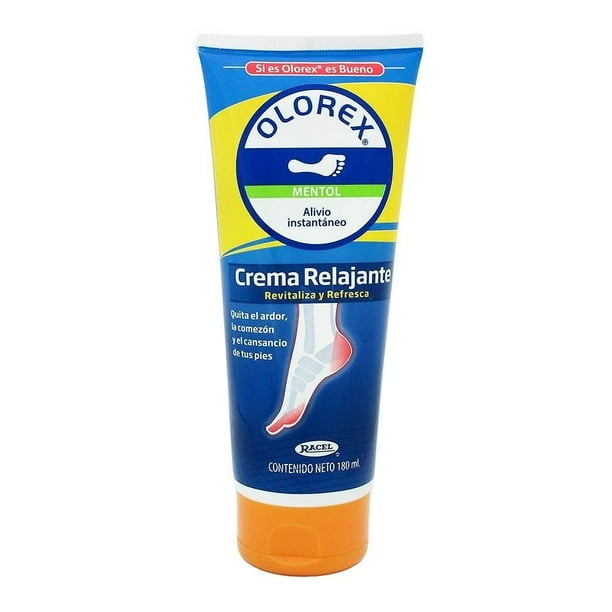 Crema para pies Olorex relajante, aroma mentol 180 ml | Walmart en línea