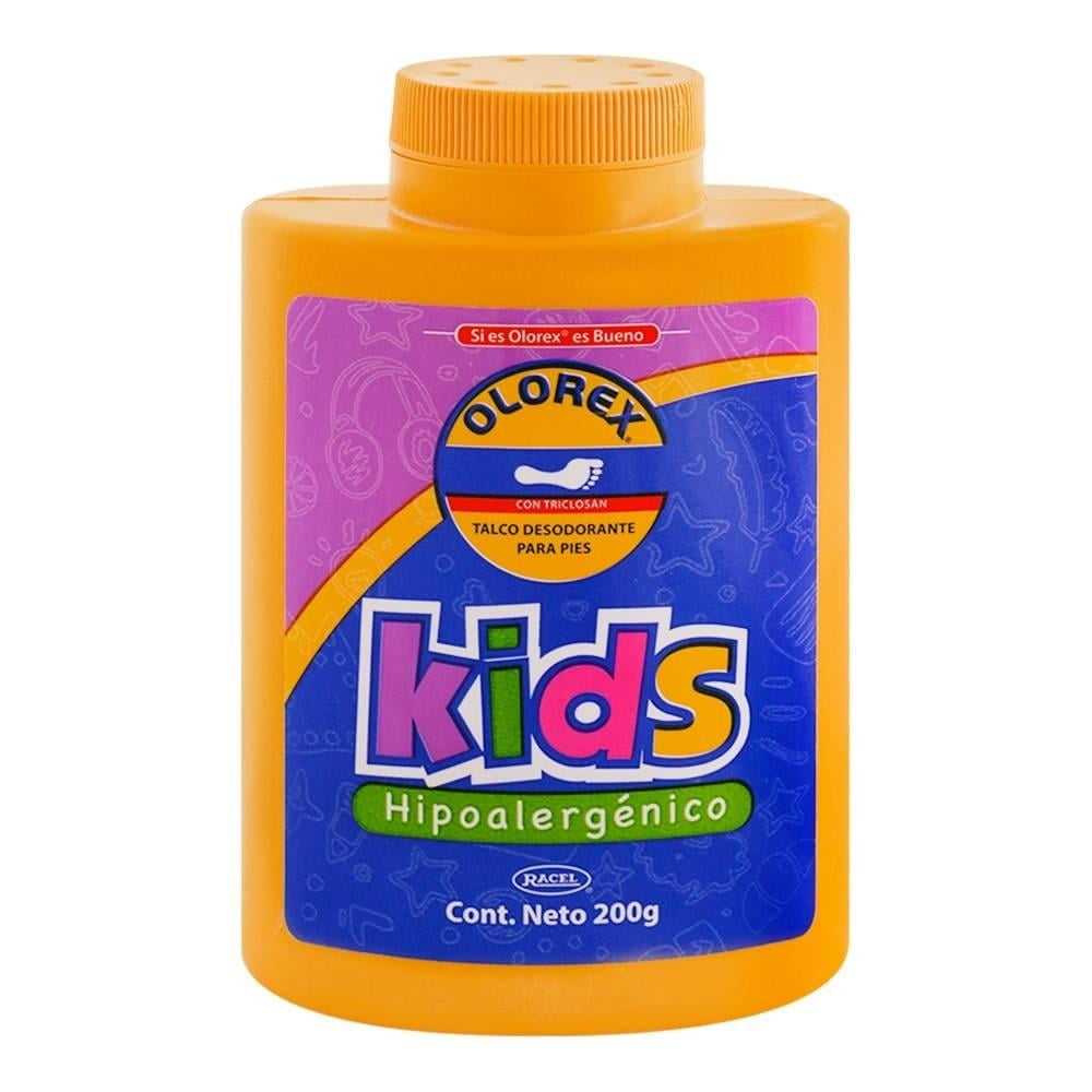 Talco desodorante para pies Olorex kids hipoalergénico 200 g | Bodega ...