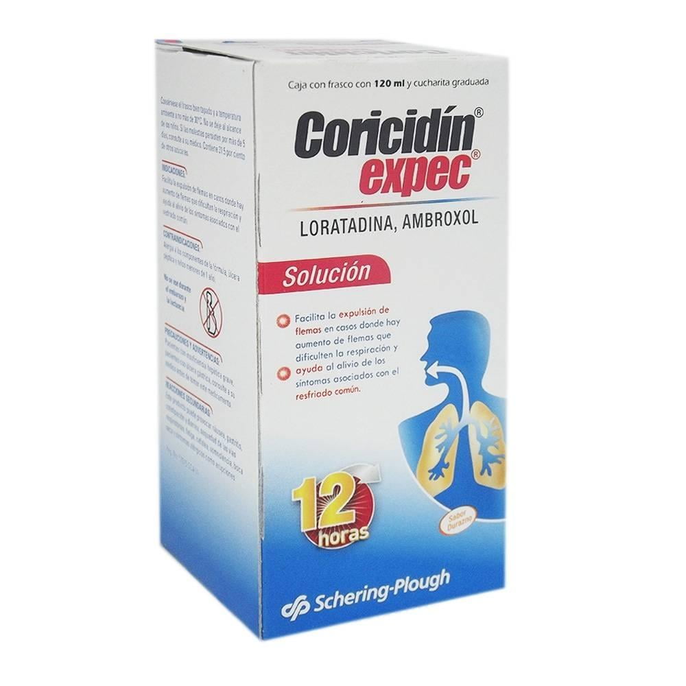 Coricidín Expec solución sabor durazno 120 ml | Walmart