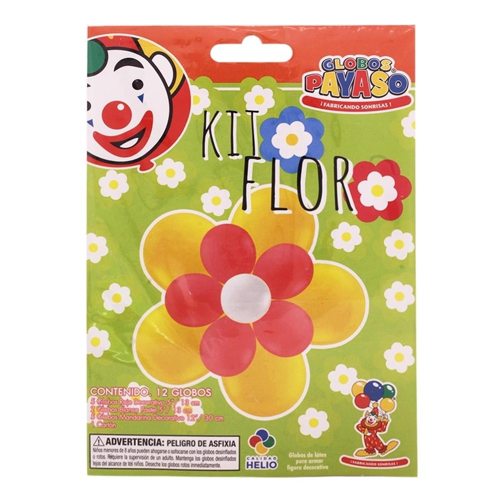 Bolsa de globos Globos Payaso kit flor 12 pzas | Walmart