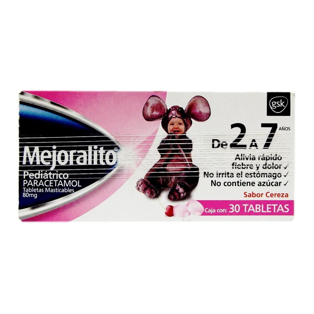 MEJORALITO P Mejoralito sabor cereza 30 tabletas | Walmart