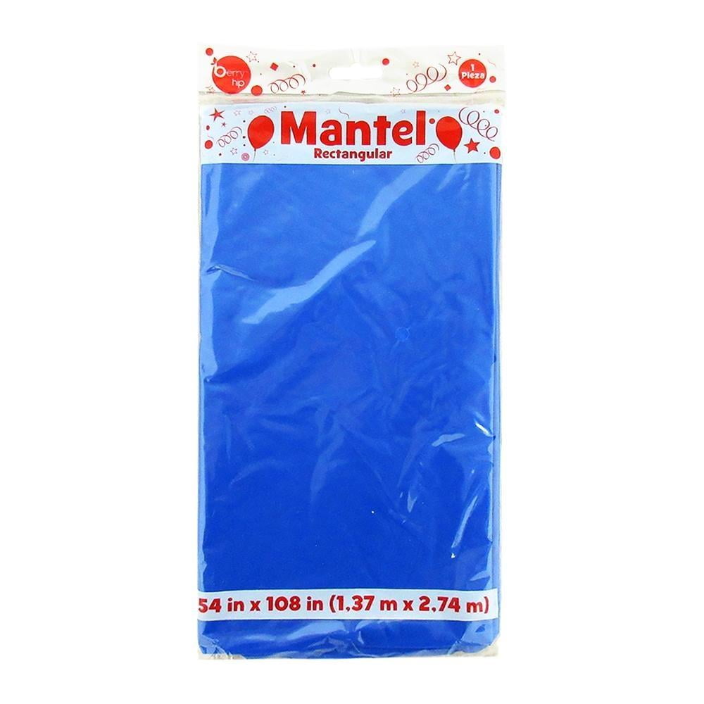 Mantel de plástico Berry Hip rectangular azul 1 pza | Walmart