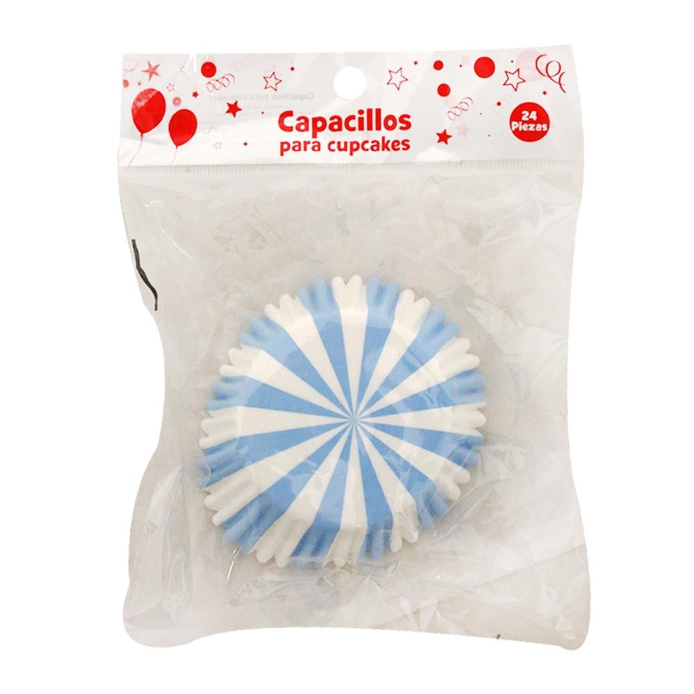 Capacillos Berry Hip para cupcakes azul claro 24 pzas | Walmart