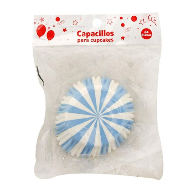 Capacillos Berry Hip para cupcakes azul claro 24 pzas | Walmart
