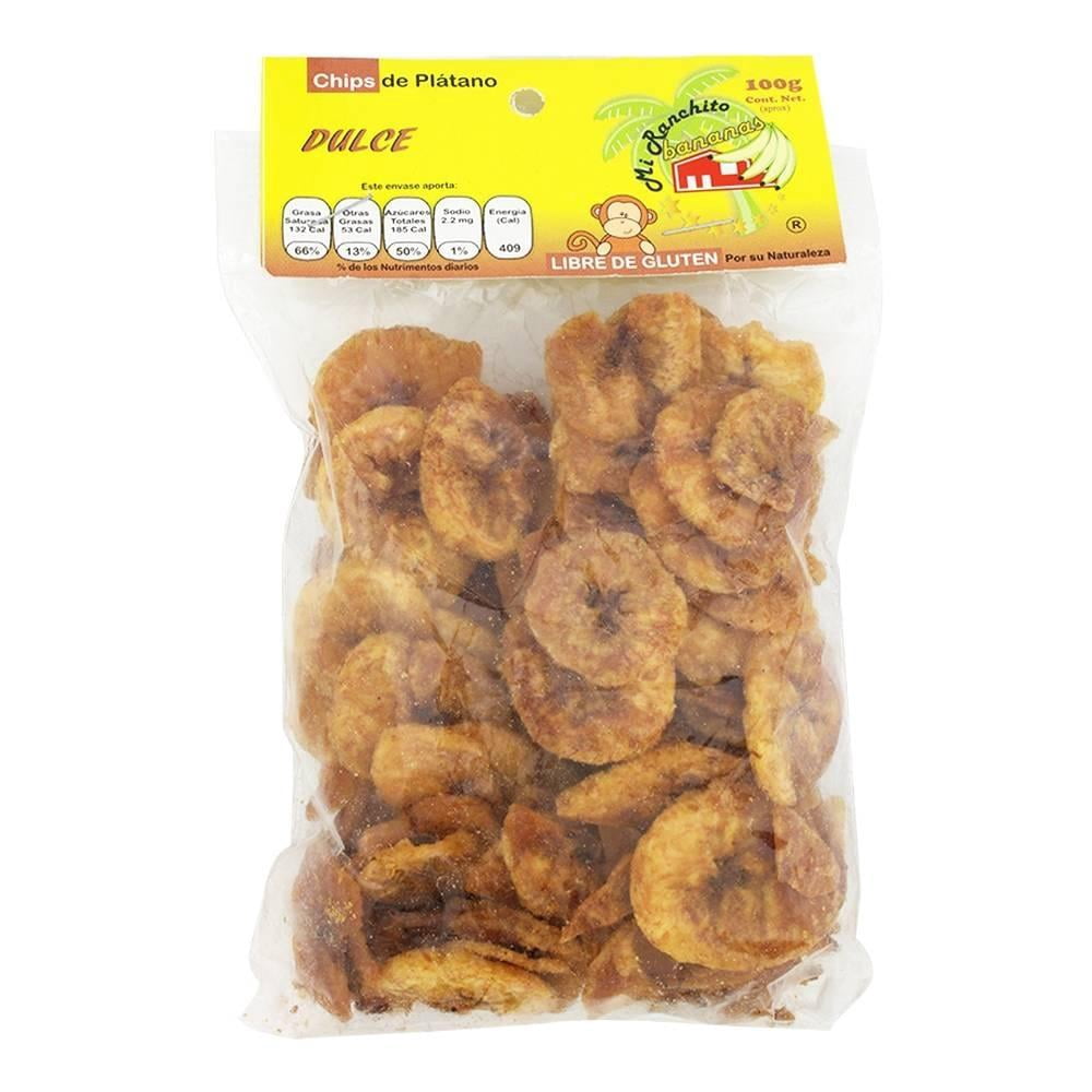 Chips de Plátano Mi Ranchito Bananas Dulce 100 g || Bodega Aurrera ...