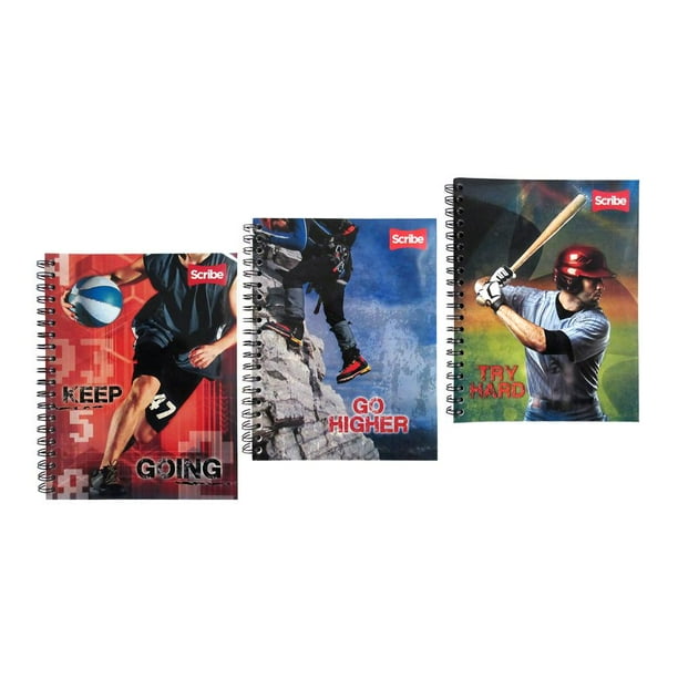 Cuaderno Profesional de Raya Scribe Sports Pasta Suave | Walmart