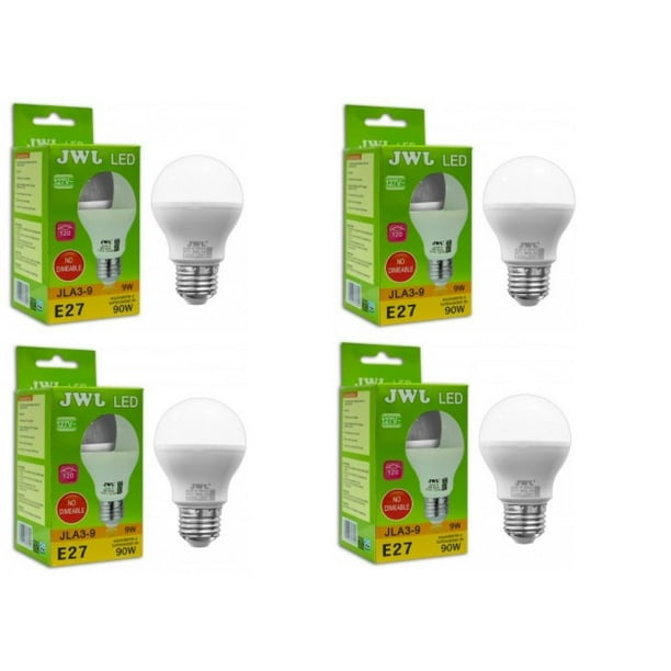 Paquete de 4 focos de Led de 9W omnidireccional Luz blanca JWJ ...