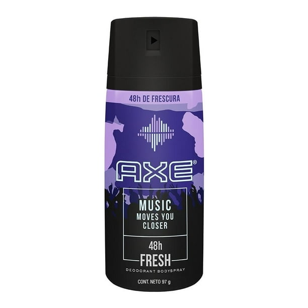 Desodorante Axe music en aerosol para caballero 97 g | Walmart en línea