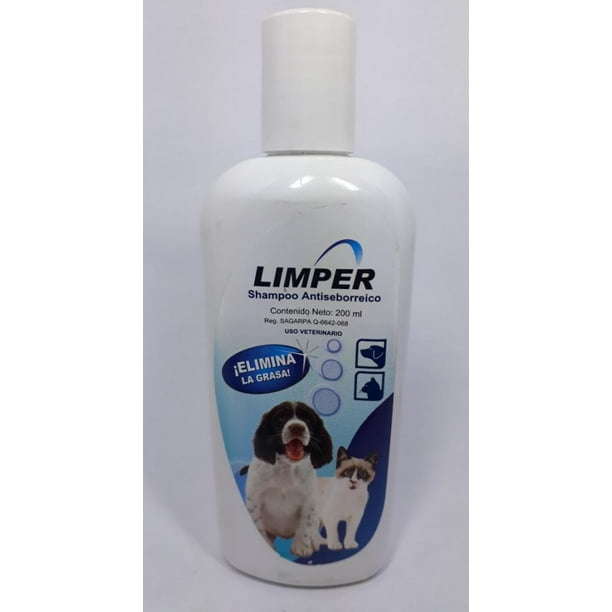 Shampoo Antiseborreico Para Mascotas Limper Halvet Para Perros y Gatos ...