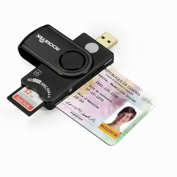 Adaptador Usb Rocketek Microsd/sd/cf/ms Para Pc/mac Rocketek RT-SCR10 ...