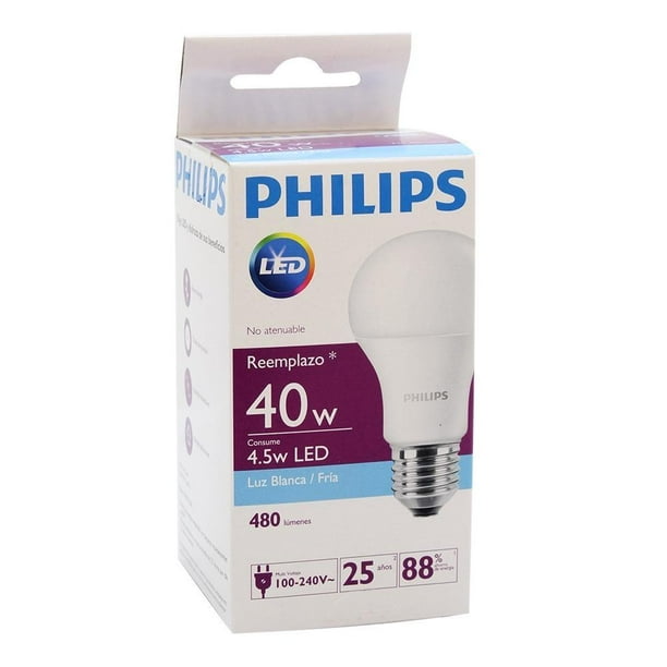 Lámpara LED Tipo A19 Philips Essential Omnidireccional 40 W | Walmart en línea