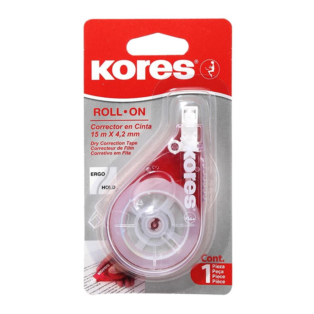 Corrector Kores en cinta de 15 m x 4.2 mm 1 pza | Bodega Aurrera en línea