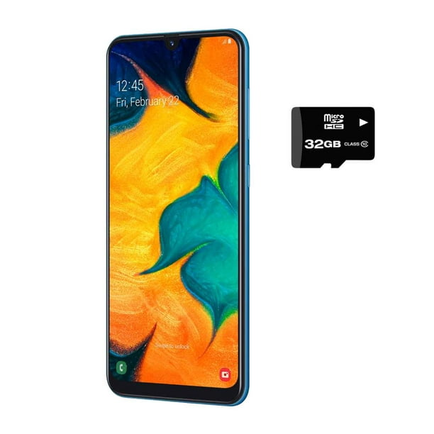 Smartphone Samsung Galaxy A30 32GB 3GB Ram Dual Sim mas Micro SD 32 - Desbloqueado - Azul ...