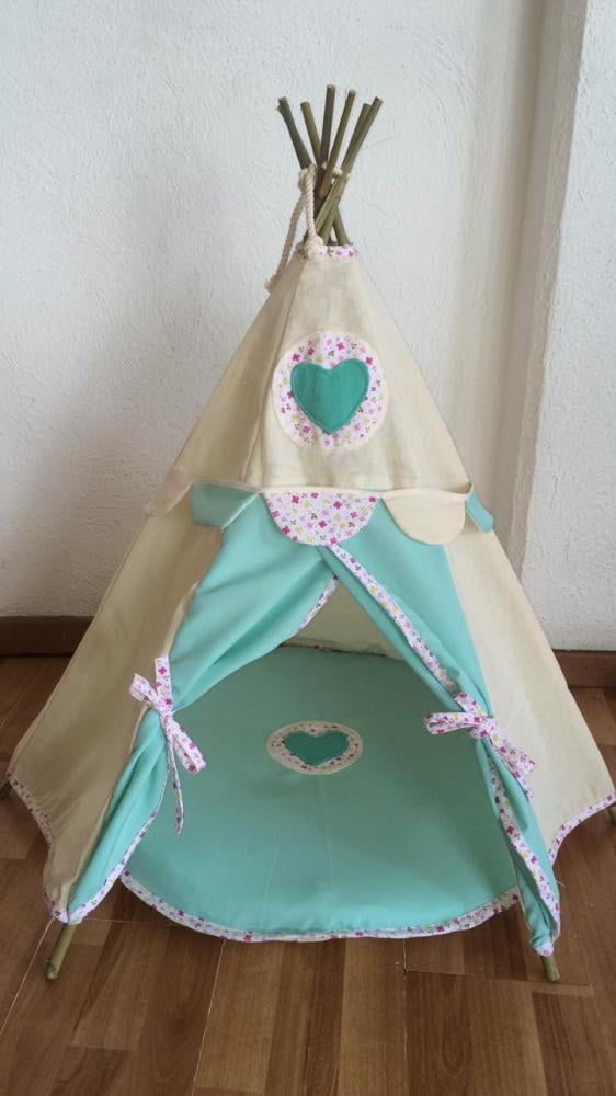 TEEPEE TIPI CASITA MASCOTA PERRO. Wappi Teepees AQUA MINI | Bodega ...