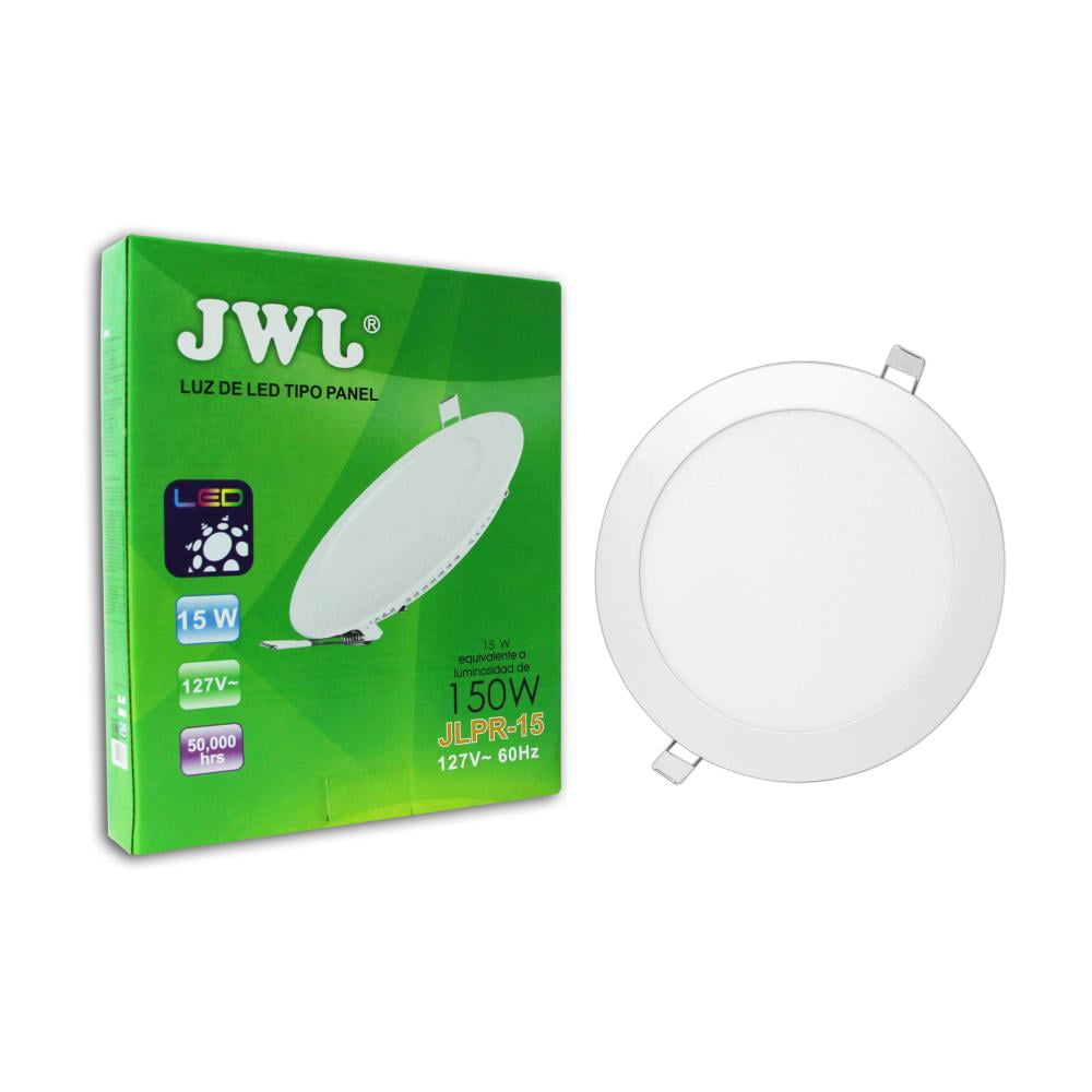 Panel de Led Empotrable redondo de 15 W luz cálida JWJ Iluminación JLPR ...