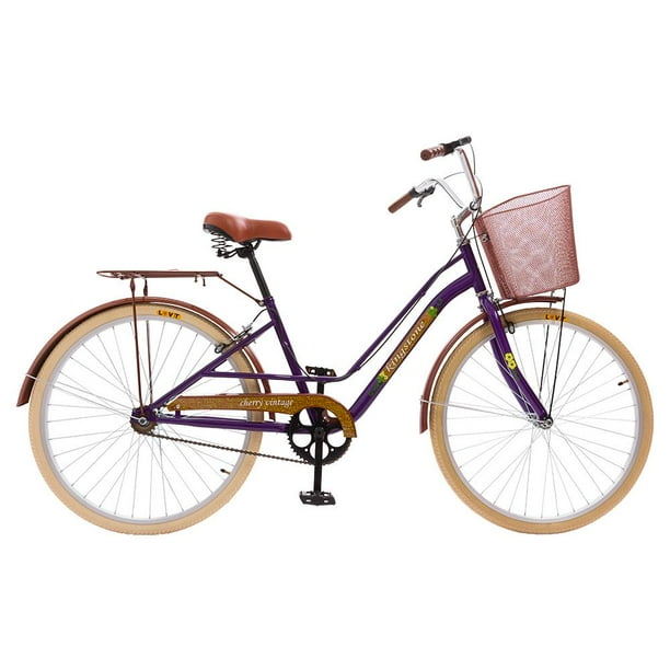 BICICLETA RODADA 26 DAMA MORADO Kingstone VINTAGE | Walmart en línea