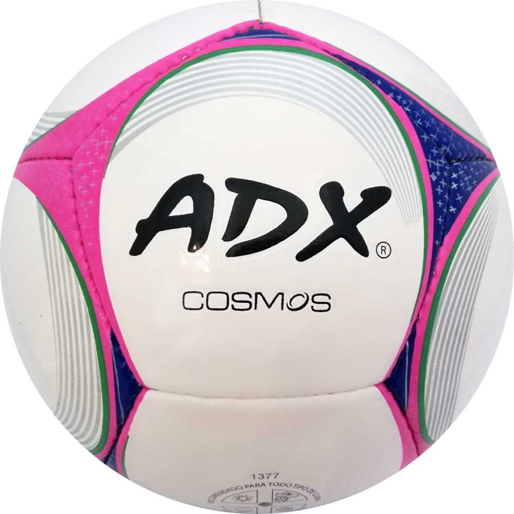 Balón para fútbol soccer No. 5 420 gramos 12 gajos cosido a mano color rosa ADX Cosmos | Bodega ...