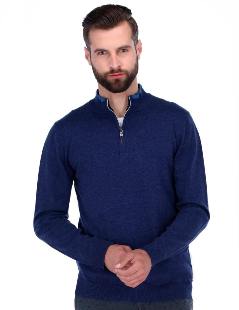 Suéter para hombre Generra Suéter ligero color azul para hombre modelo ...