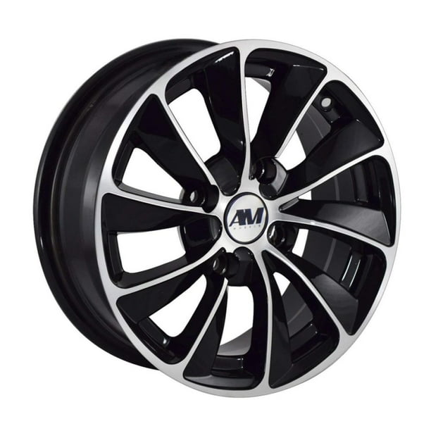 Rines 14 (14x6 4/100) precio 4pzas. Negro maquinado SONAR SONAR Modelo ...